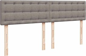 Box spring postel s matrací taupe 180x200 cm textil 3287553