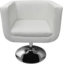 Lounge křeslo Tina bílé