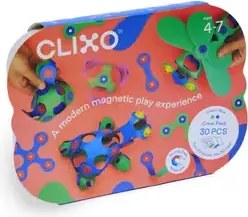 Clixo Crew Blue  Green Magnetická stavebnice / 30ks / od 4 let