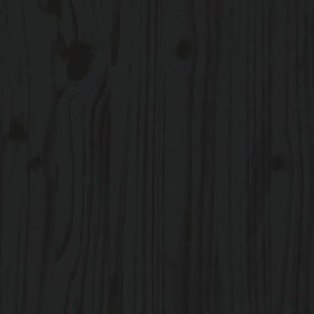 Konzolová skříňka černý 90x40x78 cm masivní borové dřevo,  821743