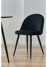 Set 2 ks jídelních židlí SJ.077, černá