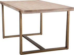 Jídelní stůl Ankara 150 cm hnědý/zlatý