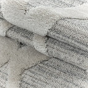 Ayyildiz, Kusový koberec Pisa 4703 Grey kruh, 200x200 (průměr) kruh, šedá, ložnice