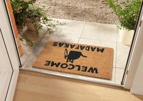 Hanse Home, Rohožka Welcome madafakas 105668 - na ven i na doma, 45x75, hnědá, chodba / předsíň