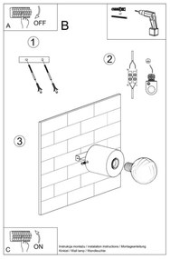 Sollux SL.0673 - Nástěnné svítidlo SALGADO 1xE27/60W/230V dřevo