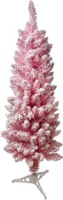 Růžový zasněžený umělý vánoční stromek Christmas Tree - 45*45*120 cm