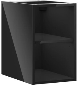 Mexen Box-A otevřená skříňka s policí 30 cm, černý lesk - 91AX2-0300-470-0-70