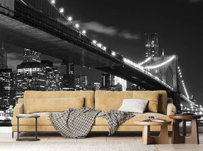 Fototapeta na míru Brooklynský Most v Noci | Vliesová fototapeta na zed' | DFTNS2469