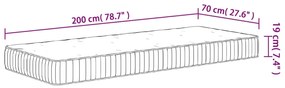 Taštičková pružinová matrace medium 70 x 200 cm - Default Title