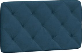 Postel s matrací modrá 90 x 200 cm samet 3208638