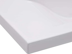 Zabudované umyvadlo 81 x 39,5 x 18,5 cm keramika bílé 145062