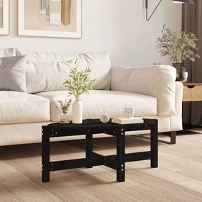 vidaXL Konferenční stolek 87 x 48 x 35 cm masivní borové dřevo [822322] Barva: Černá