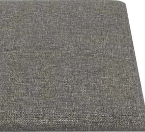 vidaXL Nástěnné panely 12 ks 90 x 15 cm textil 1,62 m² [343873] Barva: světle šedá