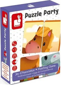 JANOD Karetní hra Párty puzzle / 36 karet / od 3 let