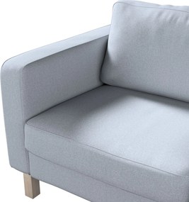 Potah na pohovku IKEA  Karlstad 2-místná, nerozkládací, krátký barva modrá látka pletený vzor