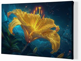 Obraz na plátně - Lilie, vesmírný kontakt FeelHappy.cz Velikost obrazu: 40 x 30 cm