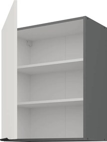 ARIA aw | horní skříňka 60 G-72 1F policová | 60 cm | ANTI FINGERPRINT povrch | antracit/bílá