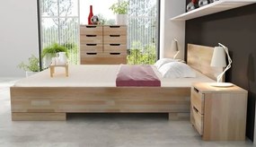 Prodloužená postel s úložným prostorem Spektrum - buk   ,  160x220 cm