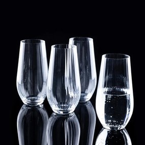 Sada 4 ks vysokých křišťálových sklenic s jemnou vlnkou 580 ml
