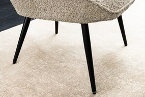 Designové křeslo Sweden šedo-béžové