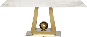 Jídelní stůl Modig Ball 180 cm zlatý/mramor