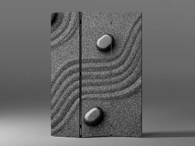 Liox Paraván kameny v černém písku zen Rozměr: 135 x 180 cm