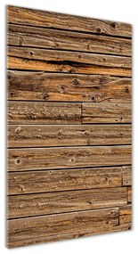 Wallmuralia Vertikální Foto obraz skleněný svislý Dřevěná stěna 50x100