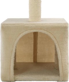 Škrabadlo pro kočky sisalové sloupky 55 cm béžové 170539