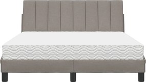 Postel s matrací Hanko taupe 120 x 200 cm textil 3310521