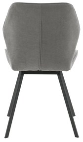 Jídelní židle Gemma, 2ks, šedá, S50xD63xV90