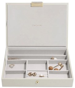 Stackers, Šperkovnice Oatmeal Classic Jewellery Box Lid | krémová 75600
