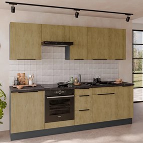 CREMONA ac | dolní skříňka 80 ZL 1S dřezová | 80 cm | PREMIUM BOX | antracit/cremona