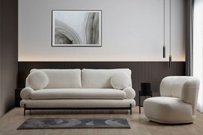 Hanah Home Třímístná pohovka LIVORNO bílá 560ARE1365