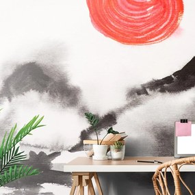 Samolepící tapeta japonská malba - 375x250 cm