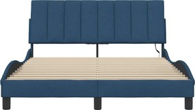Rám postele bez matrace Hanko modrá 120x200 cm textil 3310453