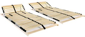 Lamelové rošty do postele 2 ks 28 lamel 7 zón 80 x 200 cm 3051423
