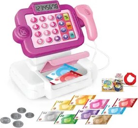RAPPA Elektronická pokladna Mini obchod růžová / Hračka / Čtečka se zv