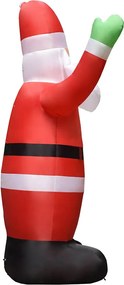 Nafukovací santa claus s LED vánoční dekorace IP44 4,5 m 289301