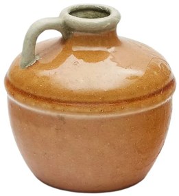 Hořčicově žlutá keramická váza Kave Home Tamariu 16 cm