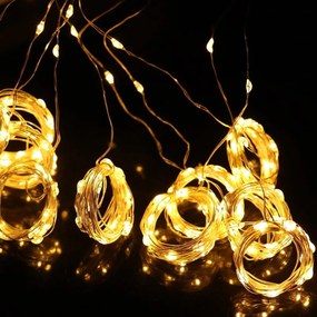 Světelný LED řetěz Linde 300 diod teplá bílá