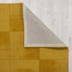Kusový koberec Demi Check Ombre Yellow, 200x290, žltá, obývacia izba, Flair Rugs