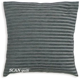 SCANquilt povlak SOFA pruhy šedá 45 x 45 cm