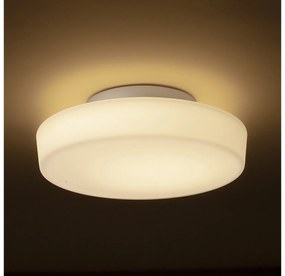 Rendl R13686 stropní LED svítidlo ZARA 26 opálové sklo/chrom, 12W, 3000K, IP44, ø26cm