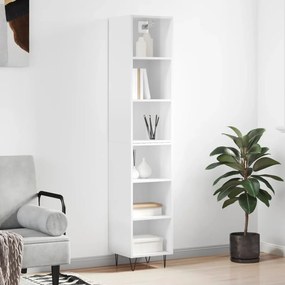 Skříň highboard bílá s vysokým leskem 34,5x32,5x180 cm kompozit