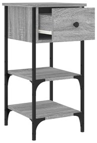 Noční stolky 2 ks šedé sonoma 34 x 36 x 70 cm kompozitní dřevo