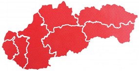 Vylen pěnová mapa Slovenska nástěnka Tmavě fialová 910 mm1800 mm