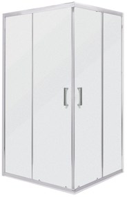 Novoterm Obdélníkový sprchový kout NV-Malibu SQ 80x70 chrom/textura - bez vaničky
