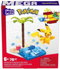 Stavebnice mattel mega bloks pokémon beach blast pikachu
