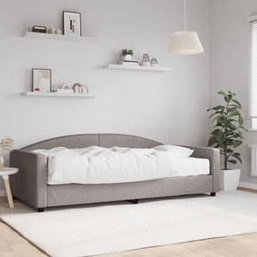 Válenda s matrací taupe 100 x 200 cm textil 3197178