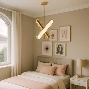 Toolight - LED závěsné svítidlo APP832-CP, zlatá, OSW-01049